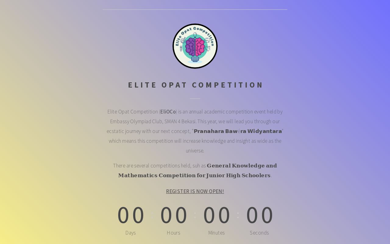 Elite Opat Competition 2023